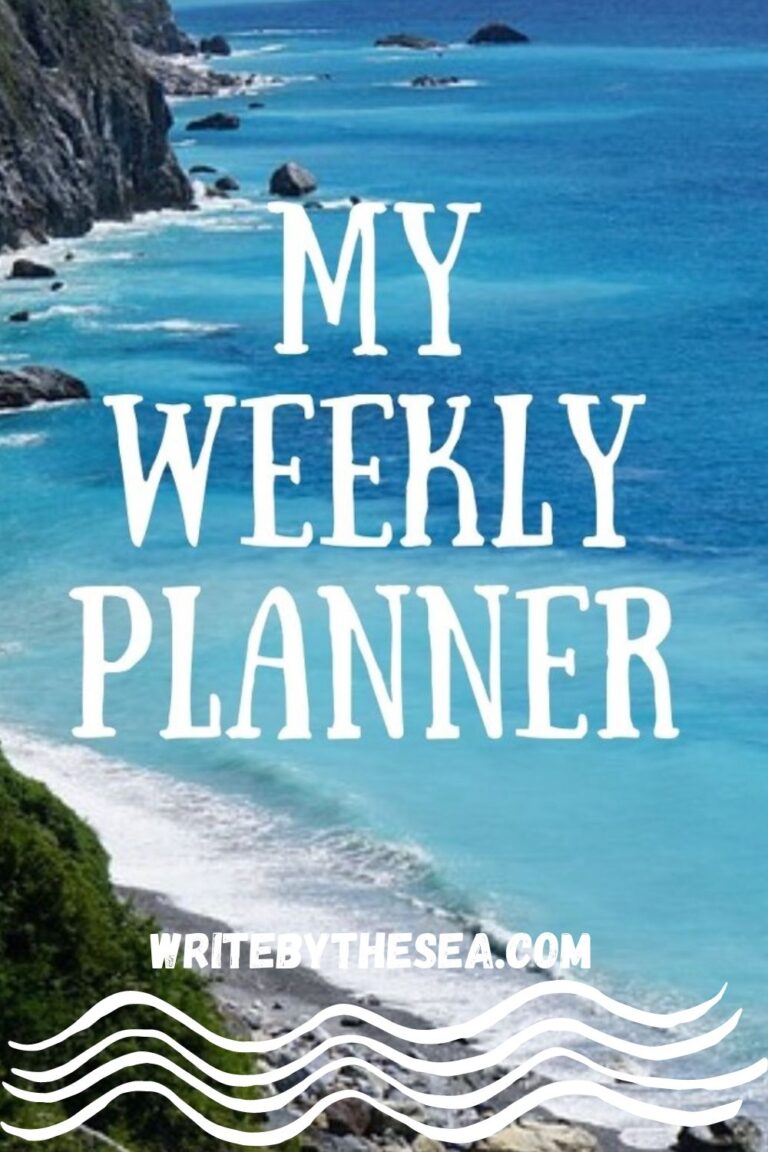 Weekly Planner for Writers to Plan and Schedule Work Sessions - Law of ...